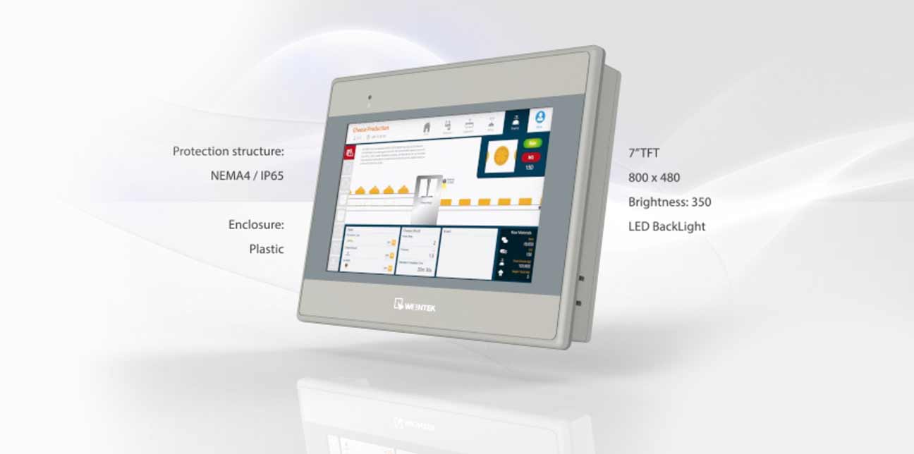 Touch Screen WEINTEK, modello MT8073iE, display 7" wide, risoluzione ...